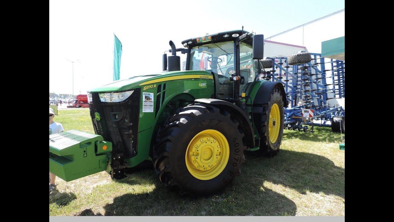 Tractor John Deere 8370 R. Трактор John Deere 8370 R. - YouTube