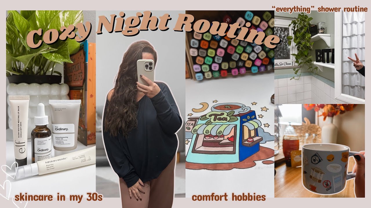 fall night routine 🍂 ☕️ cozy, relaxing and productive - YouTube