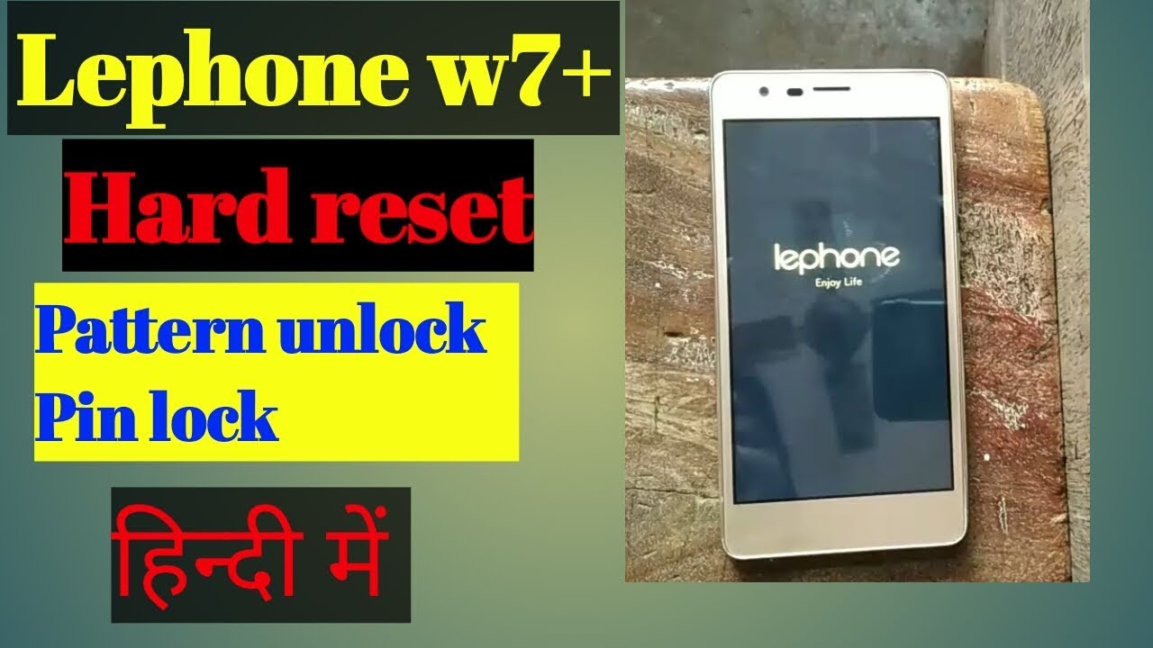 Lephone w7 plus hard reset and pattern unlock solution - YouTube