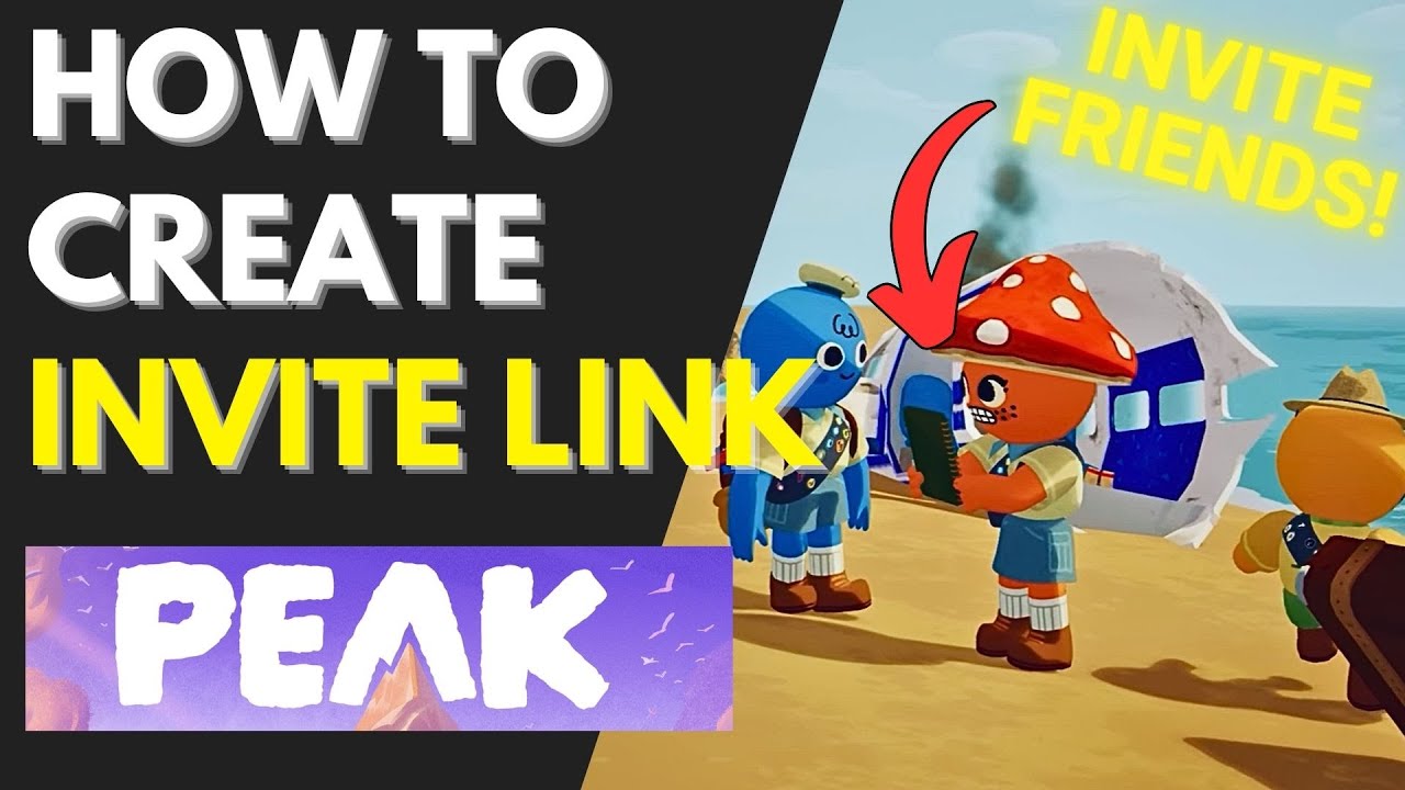 PEAK - How To Create & Use Lobby Invite Link (Easy) - YouTube