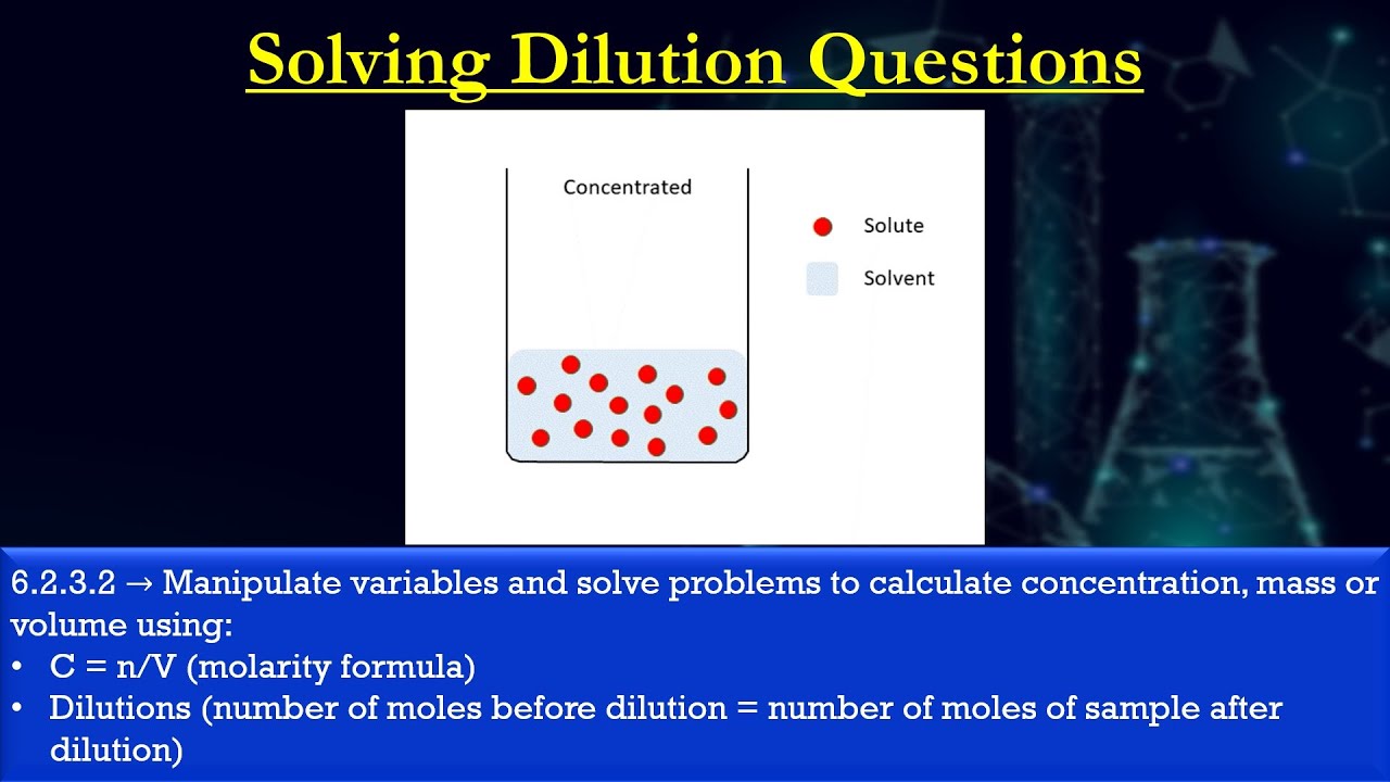 Chemistry M2 Inquiry 3 - Dilute Solution Solving Problems - YouTube