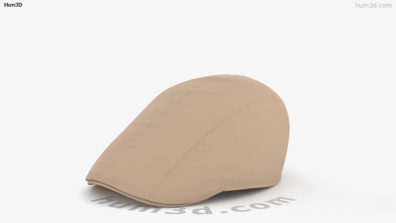 Flat Cap 3D model by 3DModels.org - YouTube