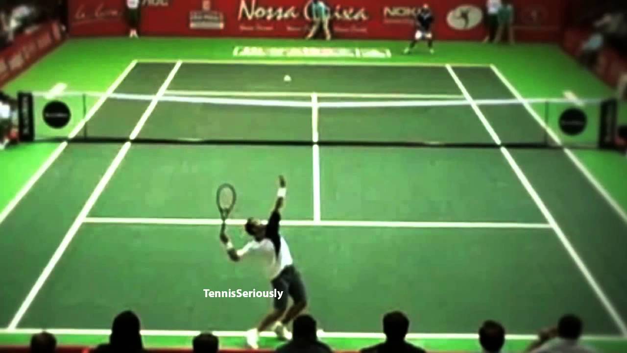 Sampras serve back Super slow motion - YouTube