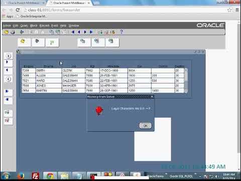 Forms Class oracle 11g tutorial - YouTube