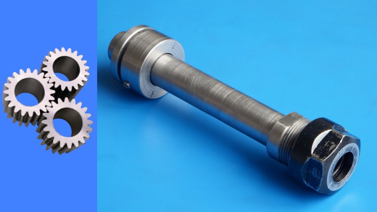 Spindle with ER20 collet holder. - YouTube