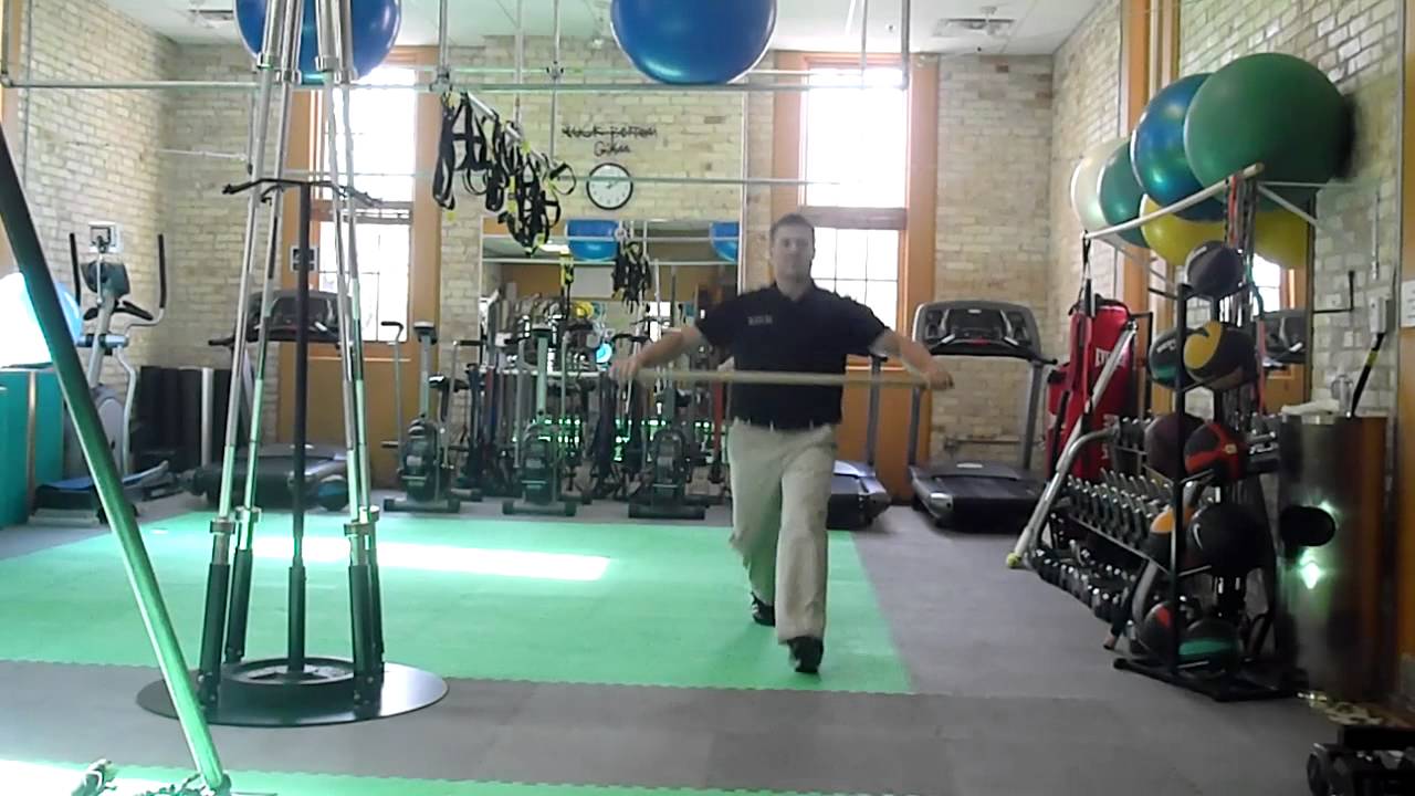 Dynamic Lunge Stick Walk (Frontal plane) - YouTube