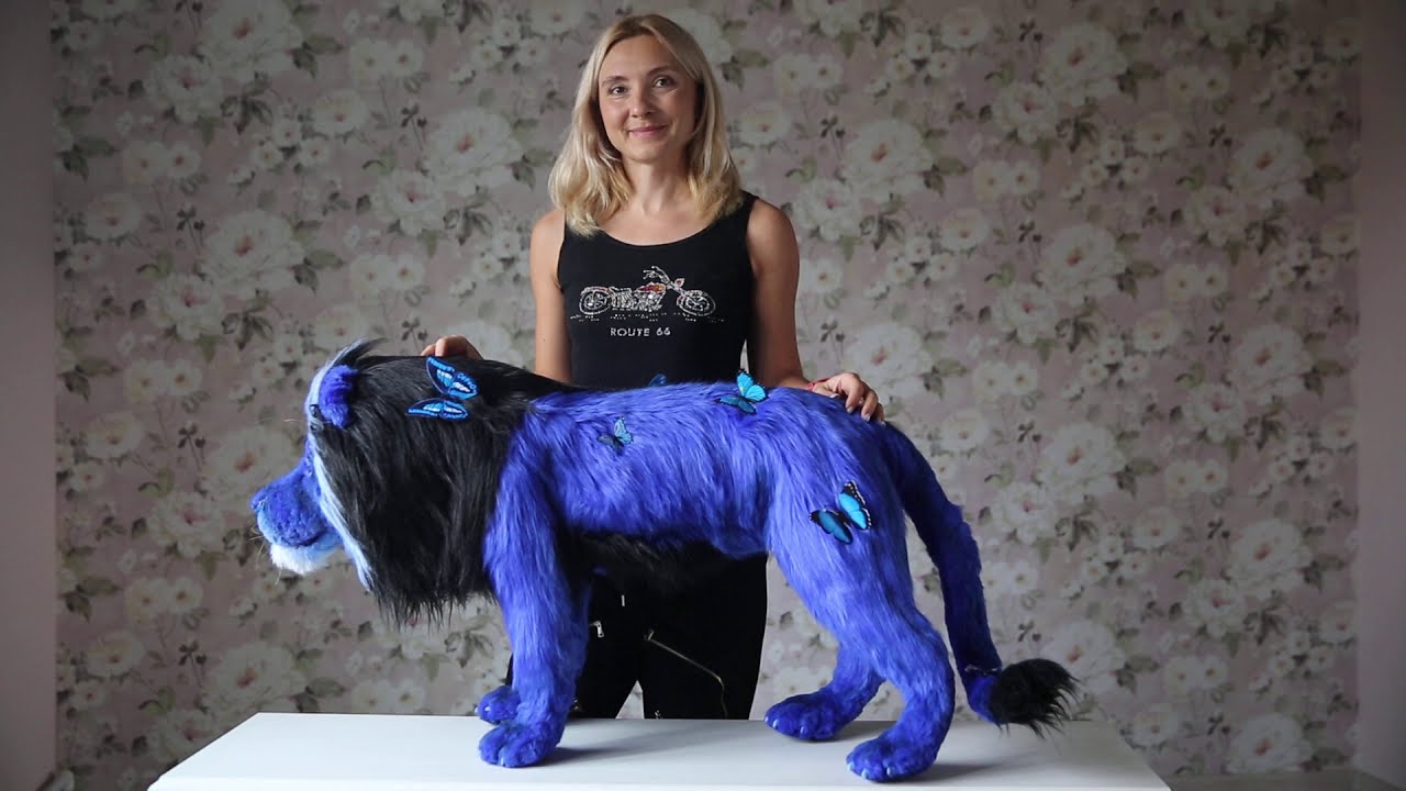 Lion Felix - realistic toy - YouTube