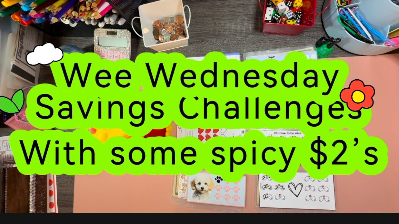 ⁠Wee Wednesday Mini Savings Challenge/ lots complete/ spicy style ...