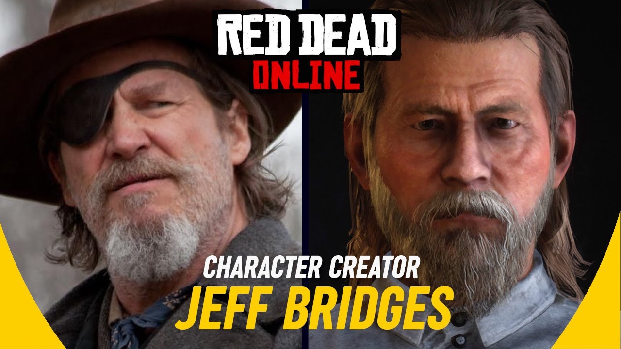 JEFF BRIDGES: Character Creator (True Grit) RDR2 Rooster Cogburn - YouTube