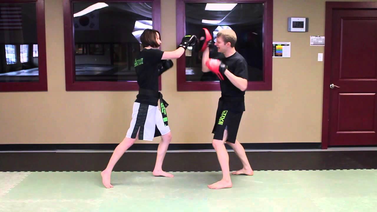 Kickboxing Mitt Drills 2 4 6 8 - YouTube