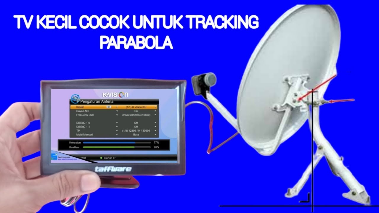 Tv kecil cocok untuk tracking parabola - YouTube