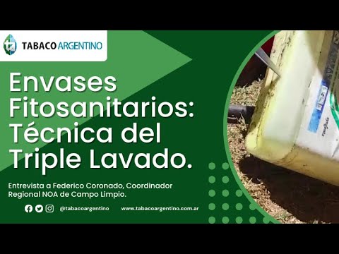 Envases Fitosanitarios: Técnica del Triple Lavado. - YouTube