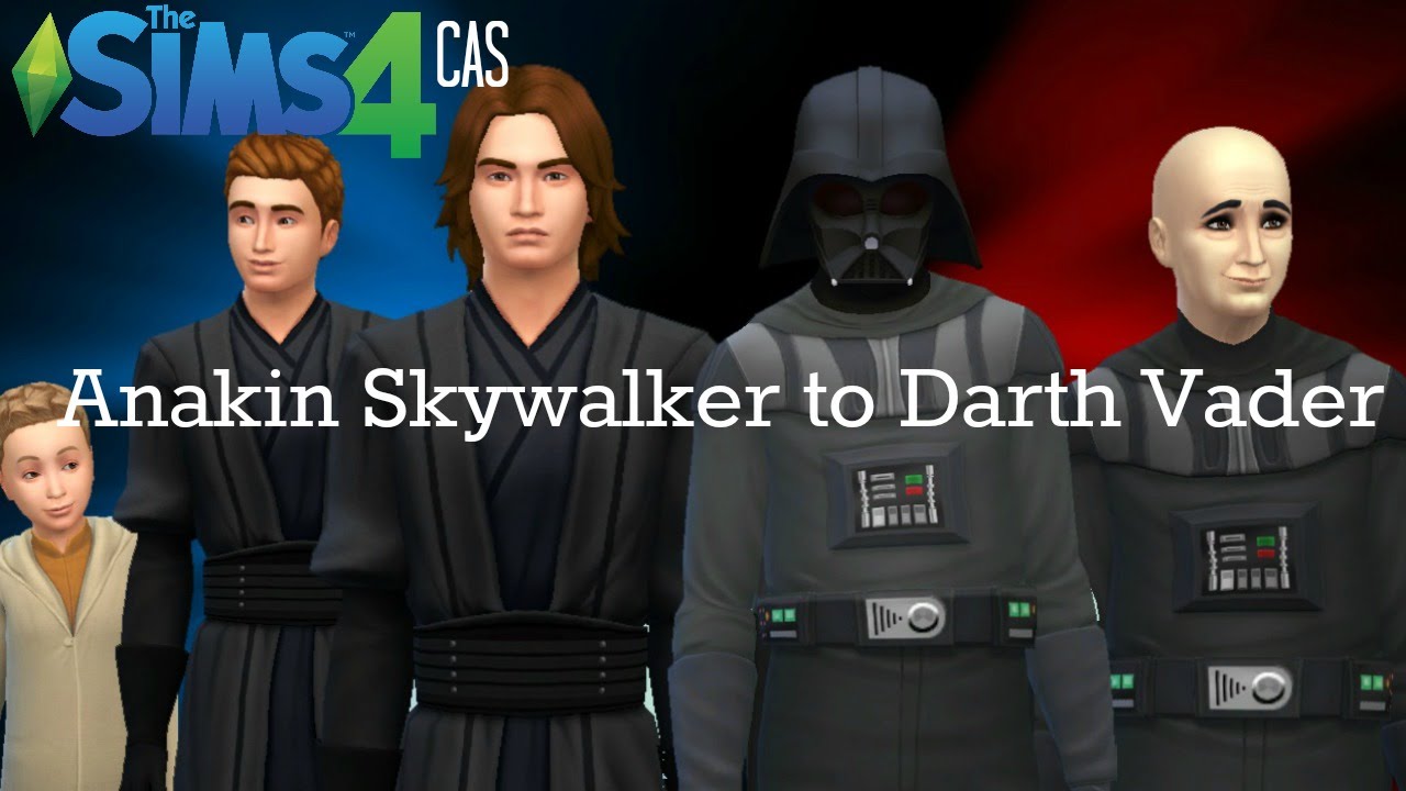 The Sims CAS: Anakin Skywalker to Darth Vader - YouTube