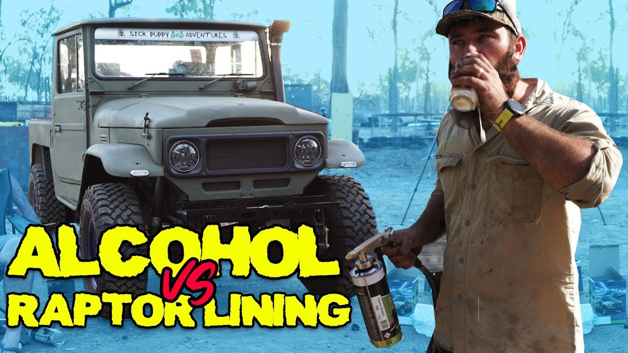 ALCOHOL vs RUBBER TRAY LINER - Sick Puppy 4x4 - YouTube