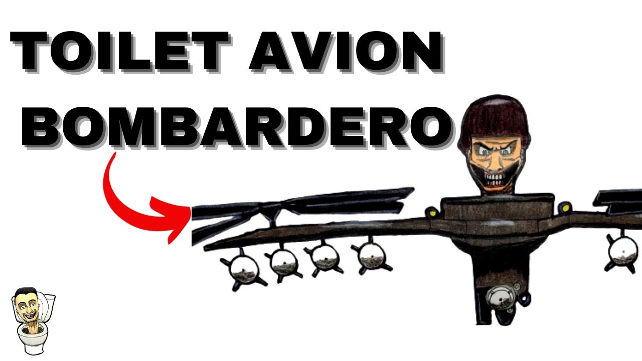 Cómo DIBUJAR al ️TOILET AVIÓN BOMBARDERO (Skibidi Toilet) Toilet 62 ...