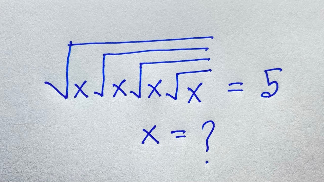 Germany | A Tricky Maths Olympiad Question | Square Roots | - YouTube