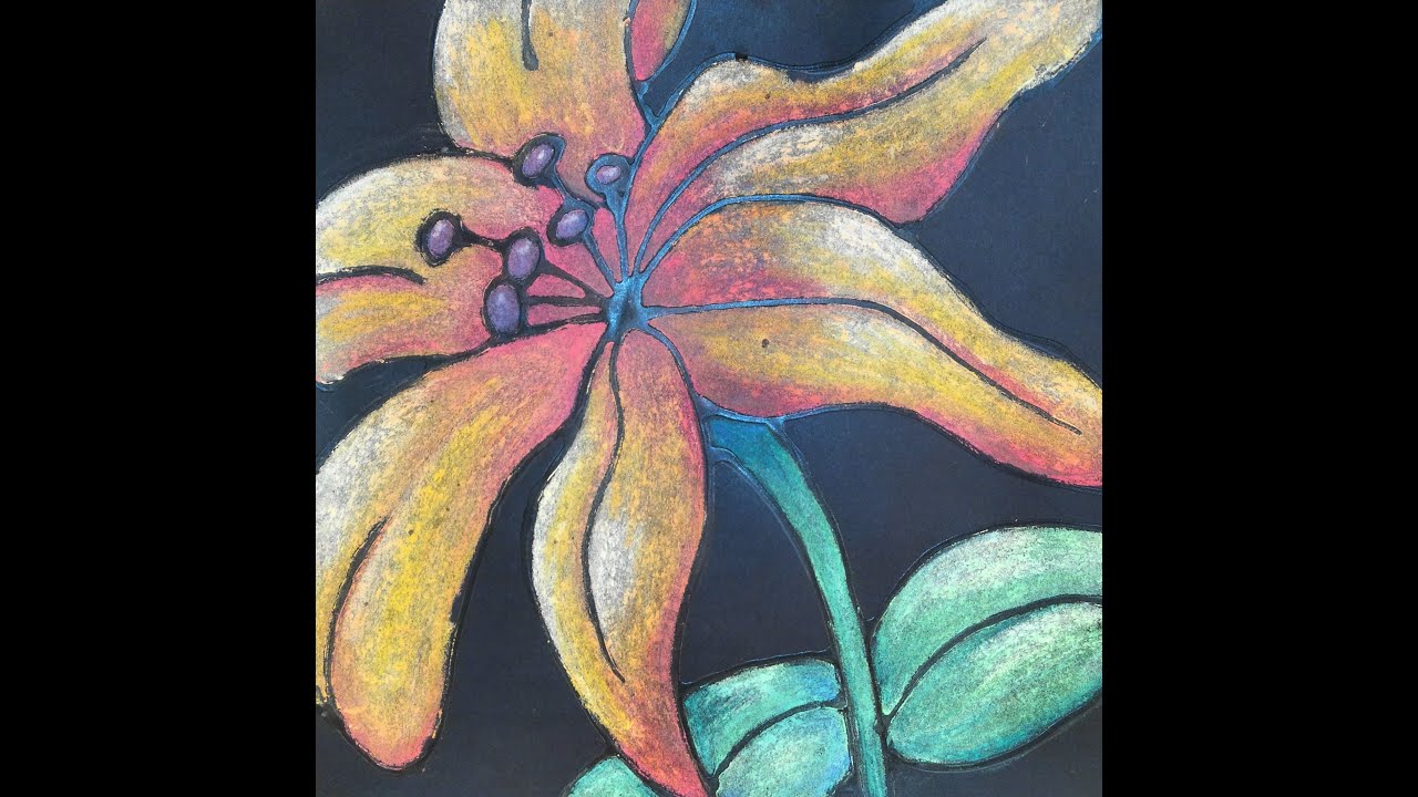 Georgia O Keeffe Inspired Chalk Flower Art Lesson | Best Flower Site