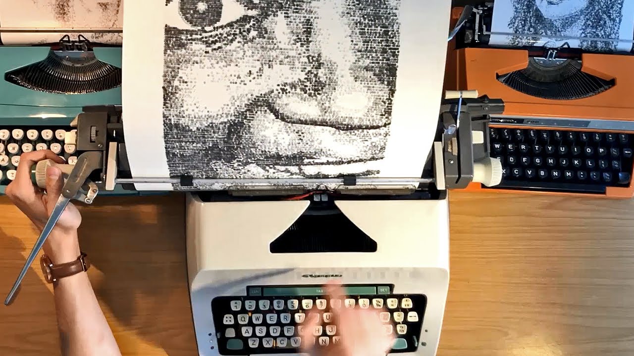 The Biggest Typewriter Art I've Ever Produced - YouTube