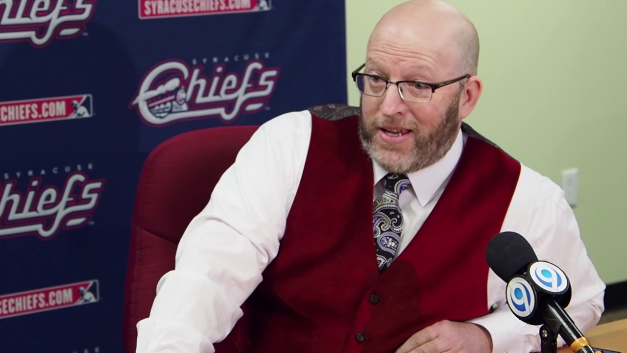 Syracuse Chiefs GM Jason Smorol talks about Crunch outdoor hockey game ...