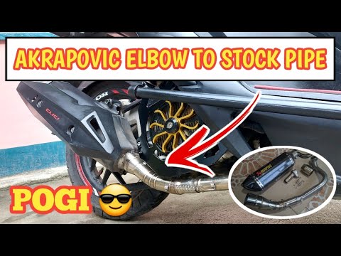 INSTALLING AKRAPOVIC ELBOW TO STOCK PIPE OF HONDA CLICK 125i / 150i ...
