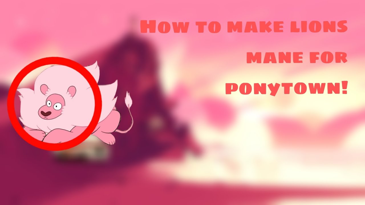 How to make lions mane in ponytown! - YouTube
