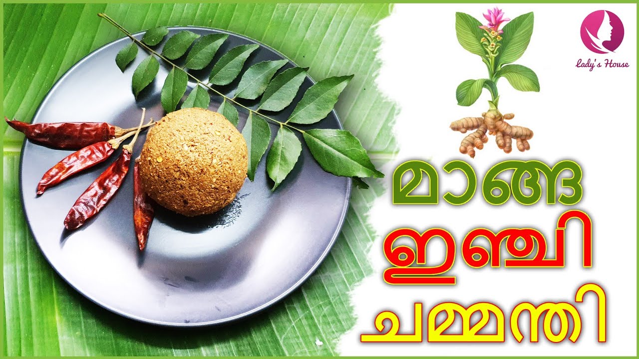 Manga Inji Chammanthi ll Mango Ginger Chammanthi ll മാങ്ങ ഇഞ്ചി ...