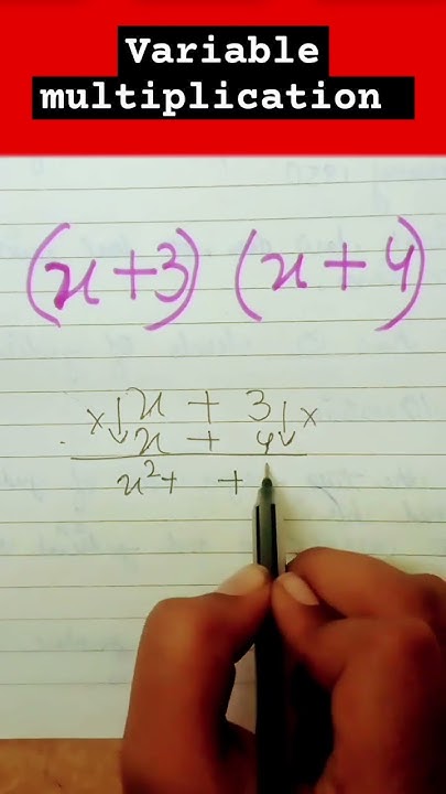 Variable multiplication || Missmanviii || #studywithme #maths # ...