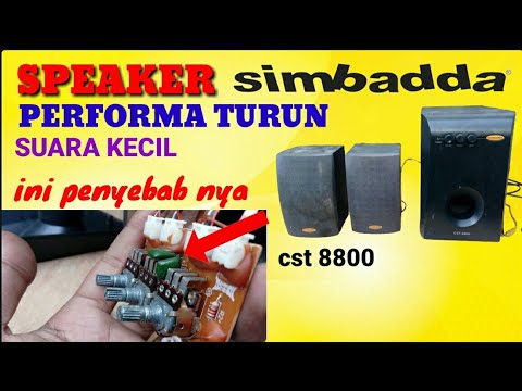 speaker aktif simbadda suara kecil - YouTube