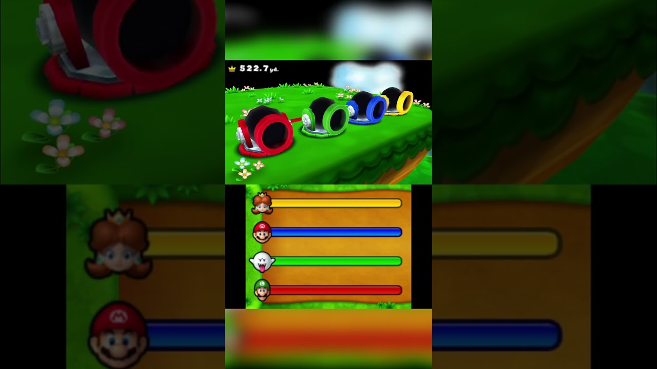 Mario Party: Island Tour - Cannonball! Minigame (Mario vs Daisy vs ...
