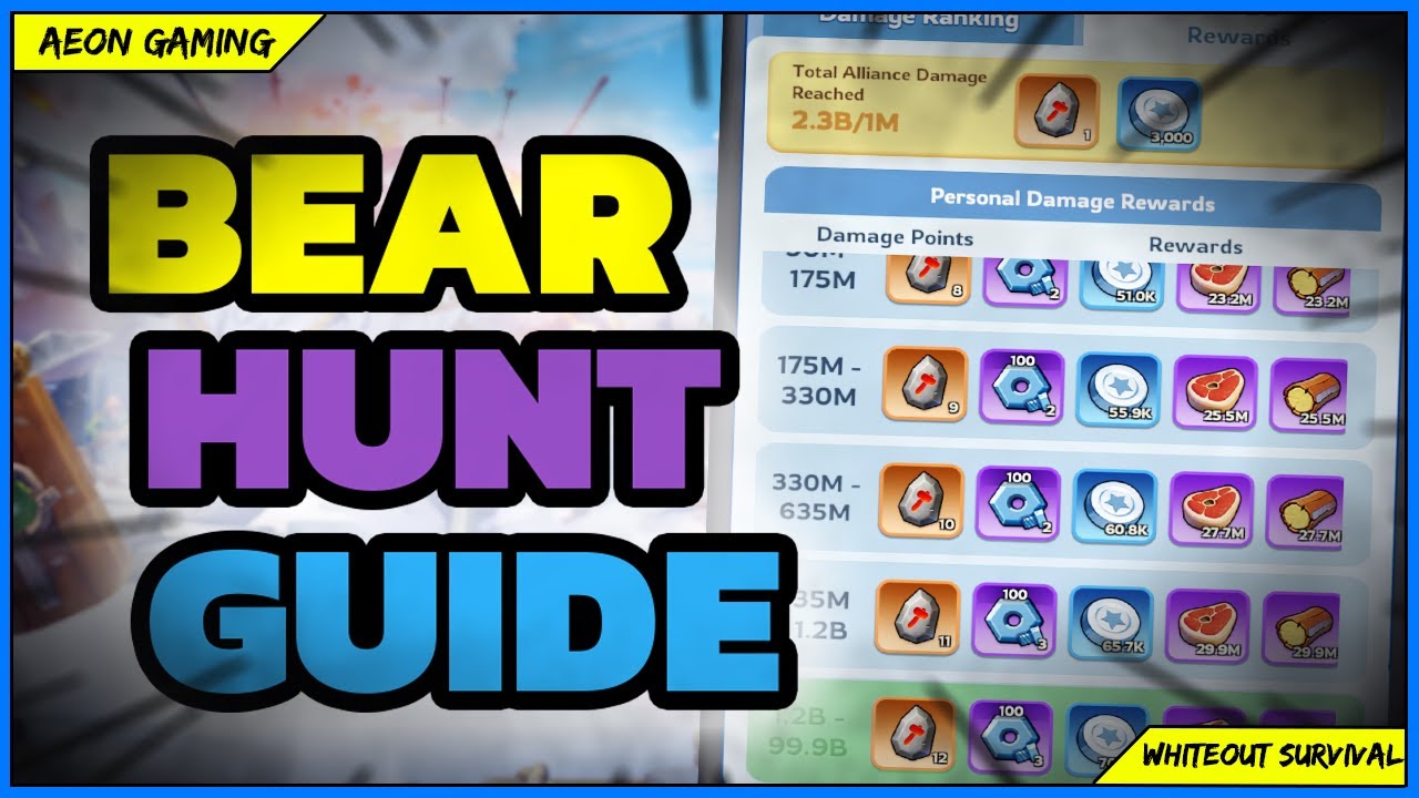 Maximize Damage in The Bear Hunt Event! Just by Knowing These ...
