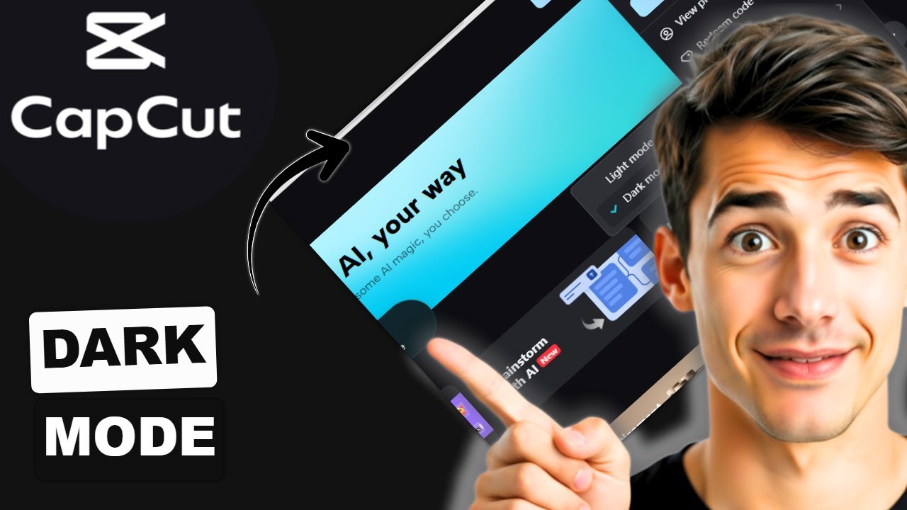 How to enable dark mode in CapCut (Easiest Way)(2026 Guide) - YouTube