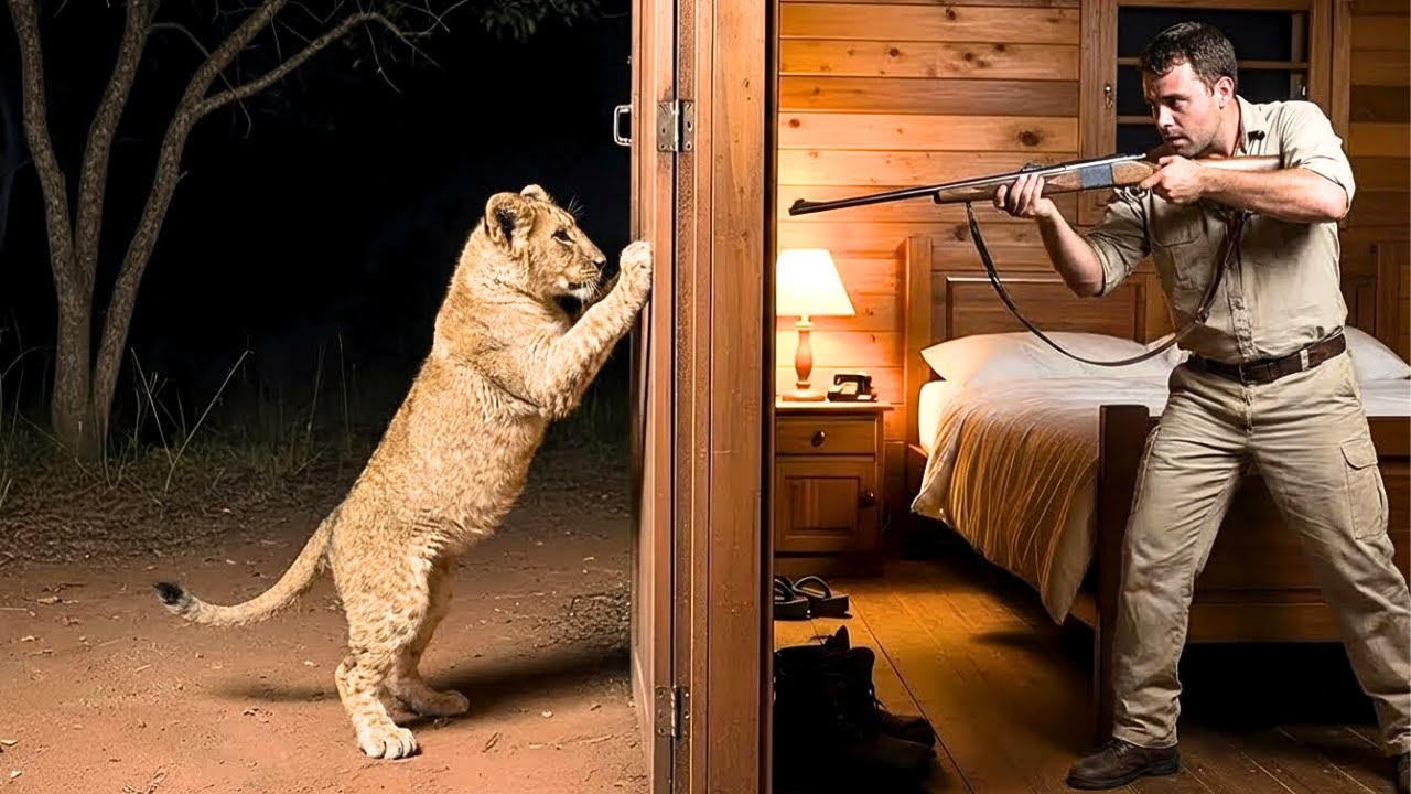 A Lion Cub Knocks on the Ranger's Door Begging for Help – what happens ...