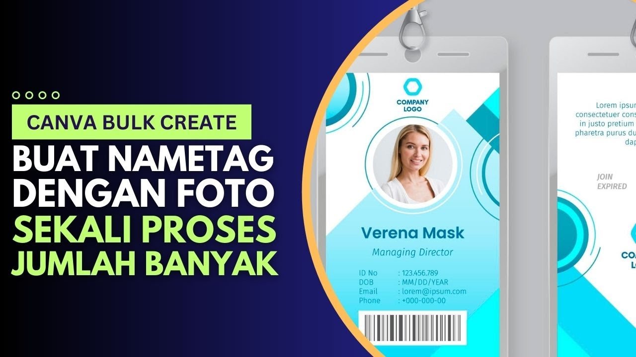 Cara Cepat Membuat Name Tag Workshop dengan Jumlah Banyak di Canva ...