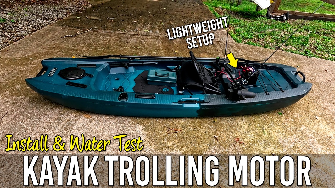 Lifetime Manta Angler Kayak | Trolling Motor Setup & Water Test - YouTube