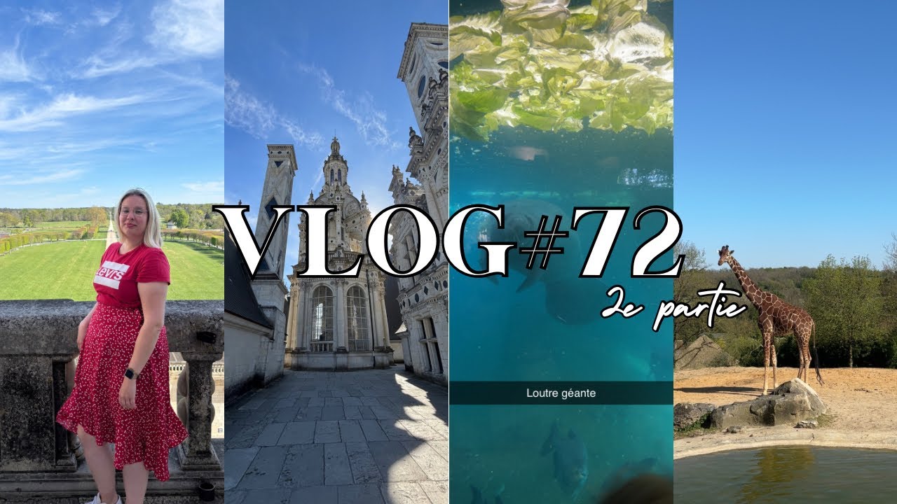 | VLOG#72 | Partie 2 | Visite du Château de Chambord, Journée au Zoo de ...