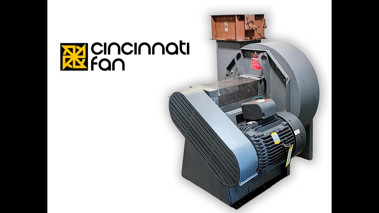 Used 5200 CFM 25HP Cincinnati Fan RBE-15 Radial Blade Exhauster Fan ...