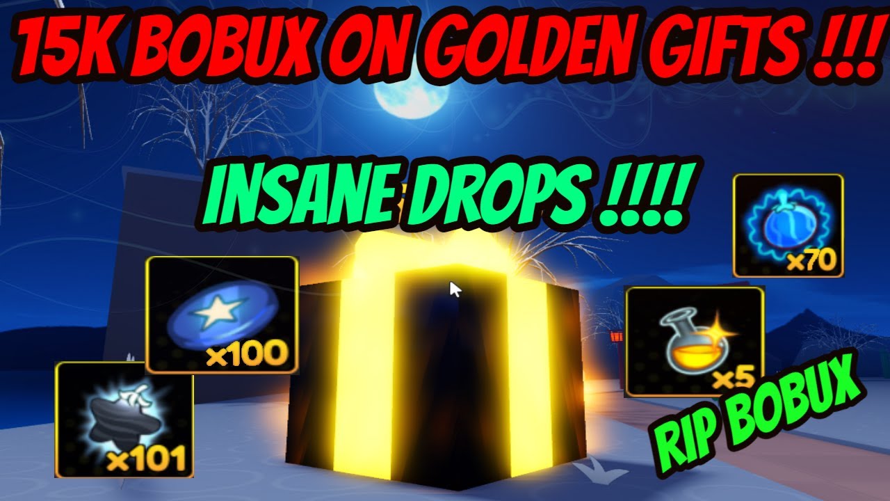 I Spent 15k Bobux on Golden Gifts !!!! Insane Christmas Event !!! (RIP ...