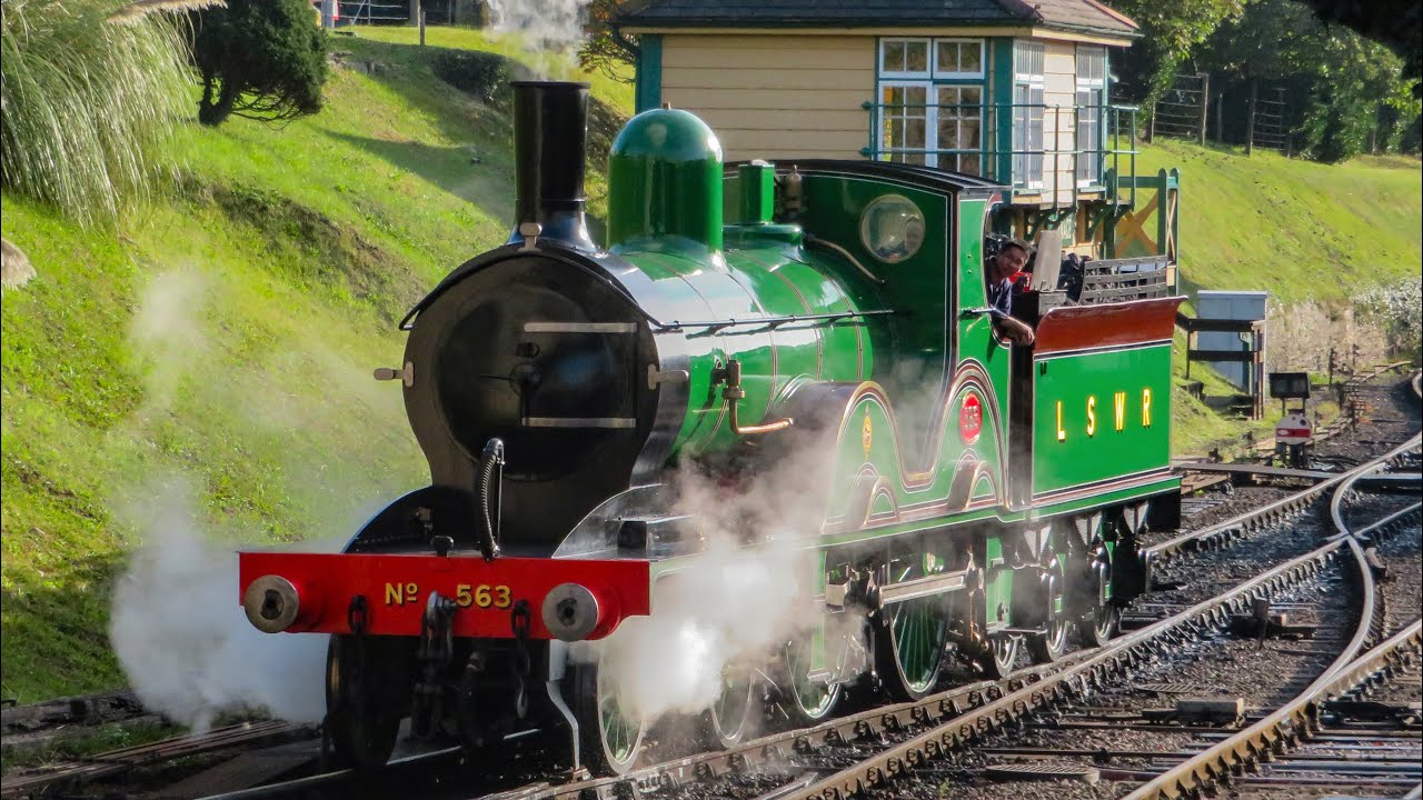 LSWR T3 No: 563 first public passenger services since 1945 - YouTube