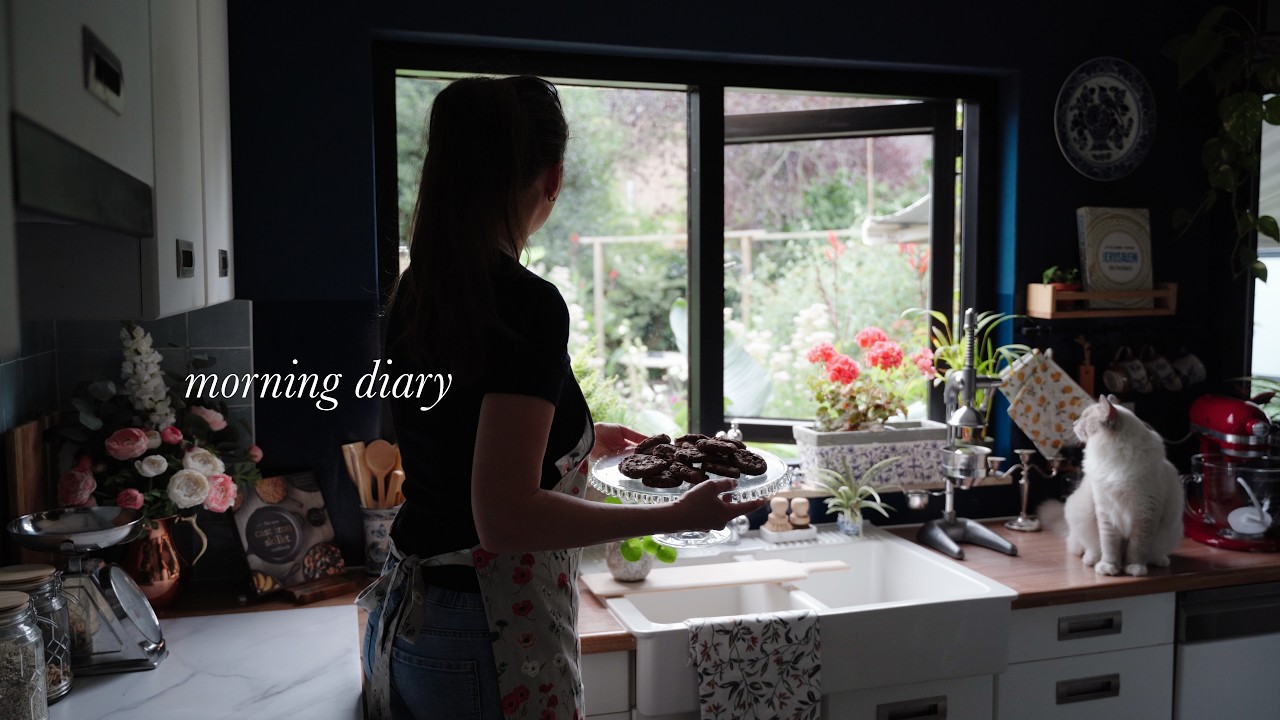 7AM Morning Diary: Baking Chocolate Chip Cookies | Calm & Relaxing ...