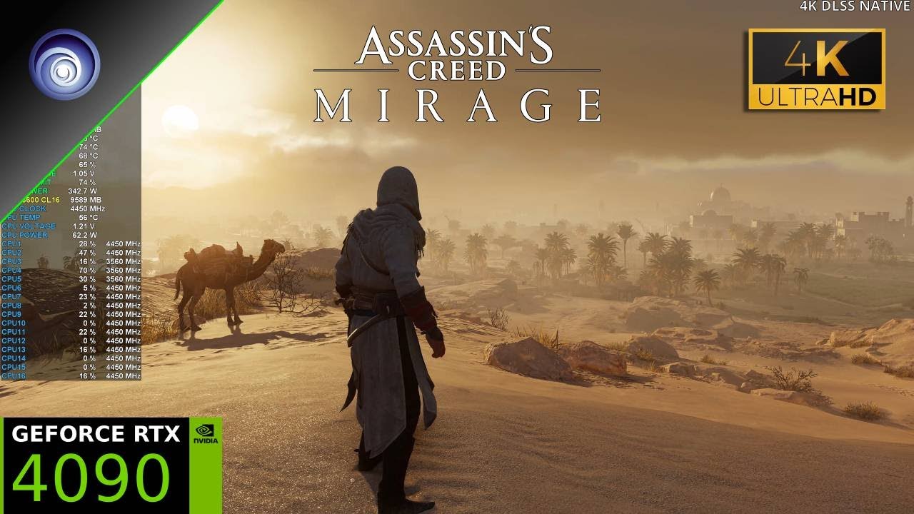 Assassin's Creed Mirage | 4K DLSS Native, Ultra High Settings | RTX ...
