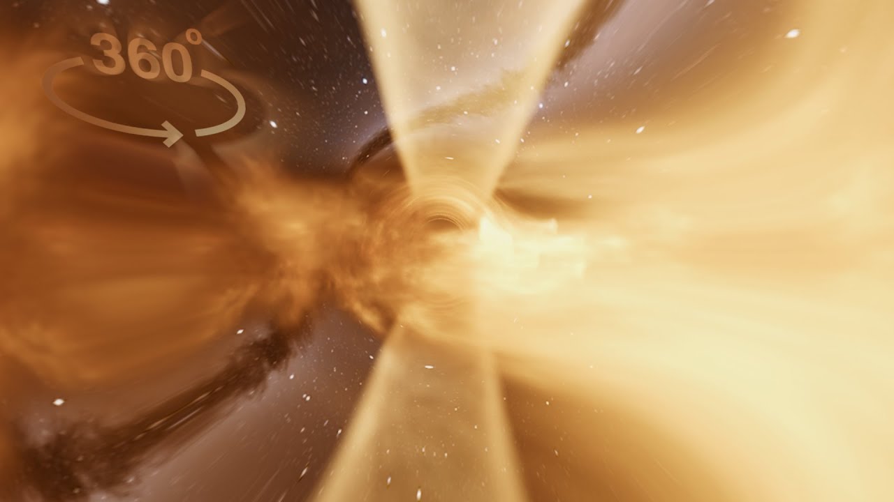 360° VR - Inside the Black Holes Accretion Disk (Volumetric, 4K) - YouTube