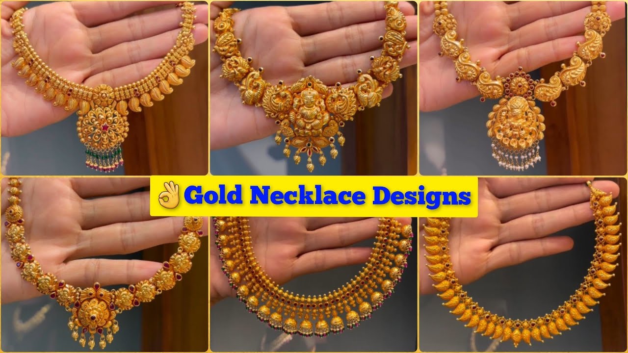 🤩 Wow Beautiful Gold necklace designs/ಲೈಟ್ ವೈಟ್ ಗೋಲ್ಡ್ ನೇಕ್ಲೇಸ್ ಡಿಸೈನ್ ...