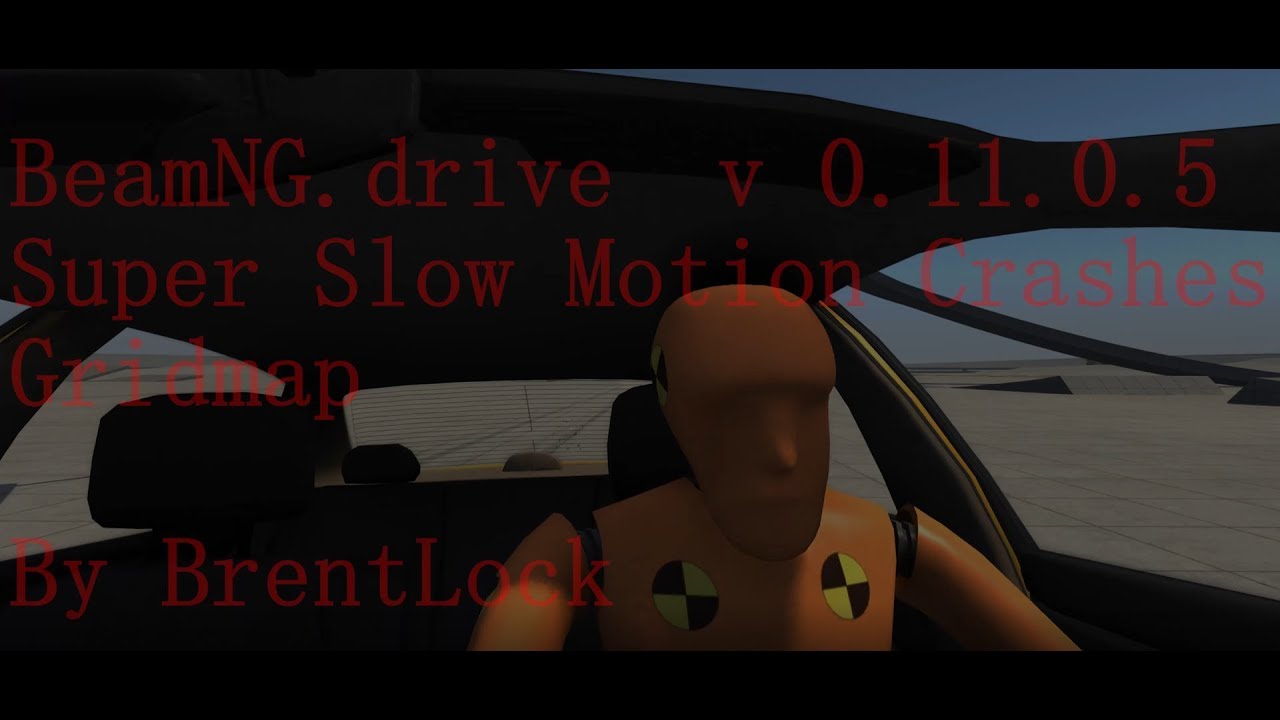 BeamNG.drive Insane super slow motion crashes .. Gridmap - YouTube