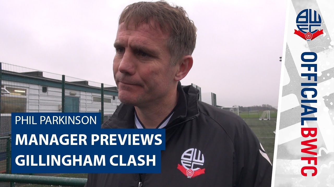 PHIL PARKINSON | Manager previews Gillingham clash - YouTube