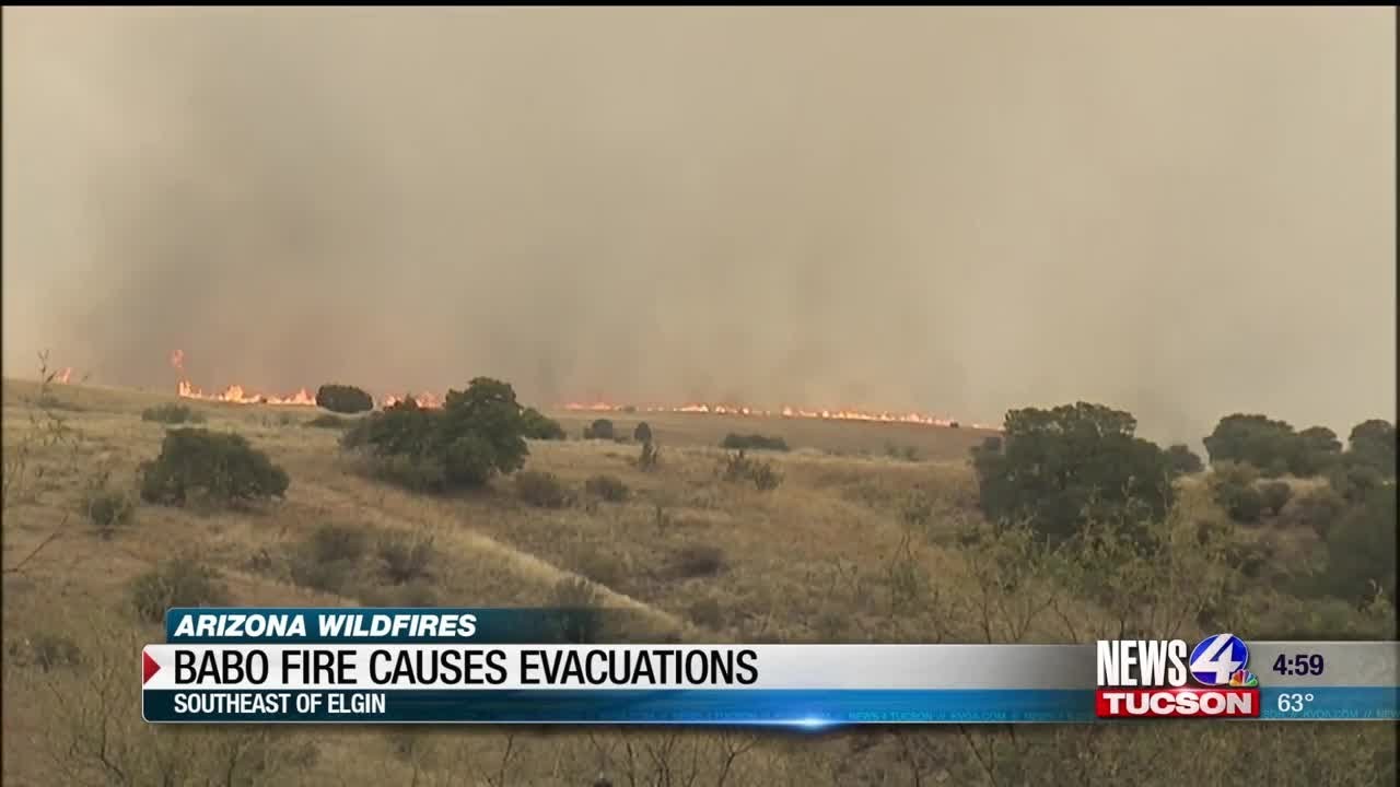 Babo Fire burns 1000 acres near Elgin - YouTube