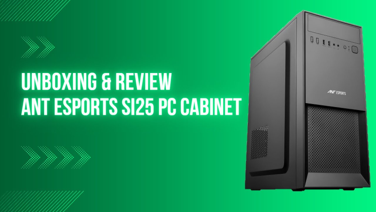Unboxing And Review of Ant Esports Si25 Cabinet in hindi - YouTube