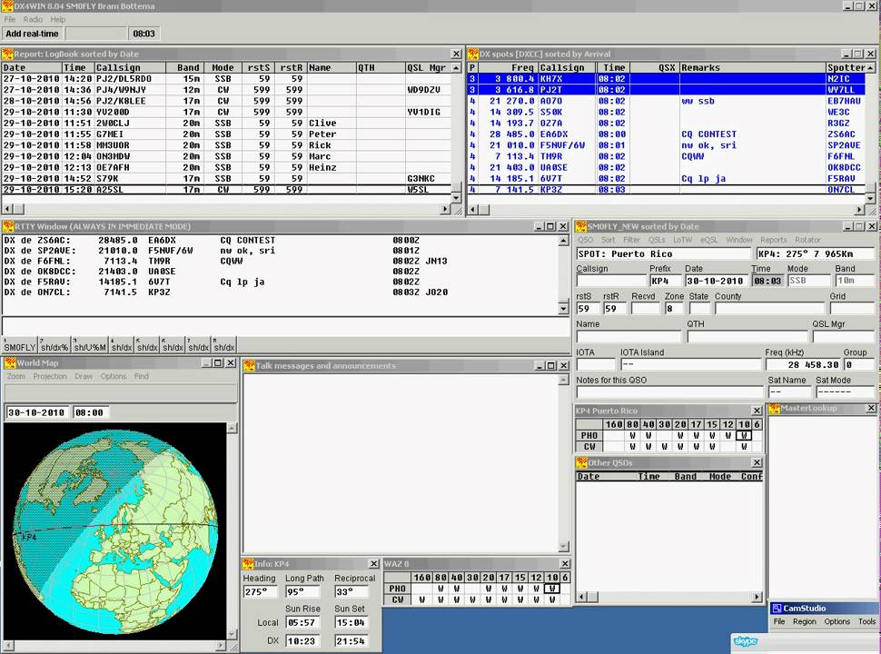 DX4WIN CQWW oct 2010 - YouTube