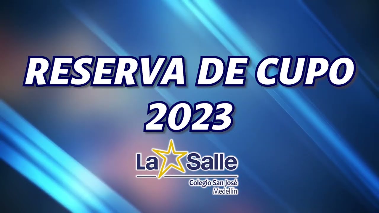 Reserva de cupo 2023 - YouTube