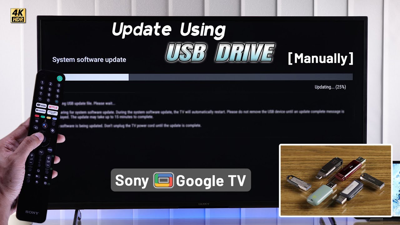 Sony Google TV Firmware Update with USB Drive! [Manually] - YouTube