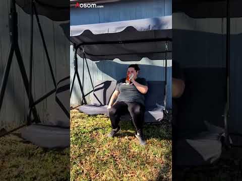 Outsunny Steel Frame Stand Adjustable Tilt Canopy Patio Swing Chair | Aosom Offer